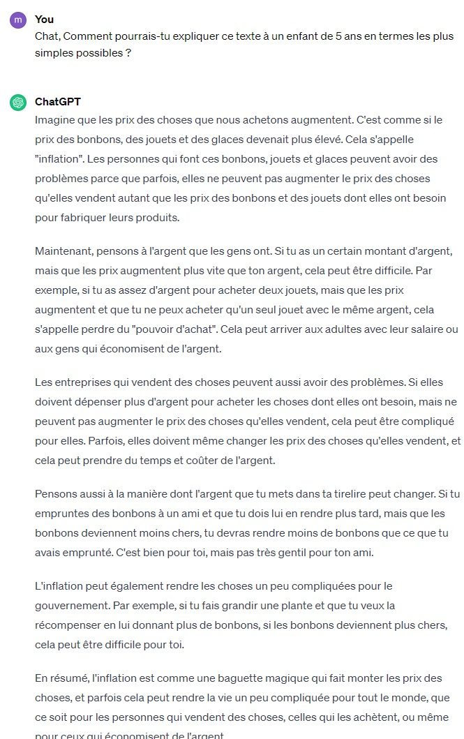 Exemples de prompts : Utiliser ChatGPT pour générer un texte ...